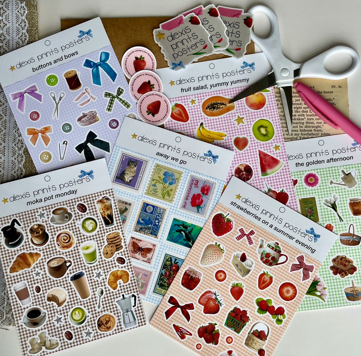 Build Your Own Sticker Bundle | Alexis Prints Posters